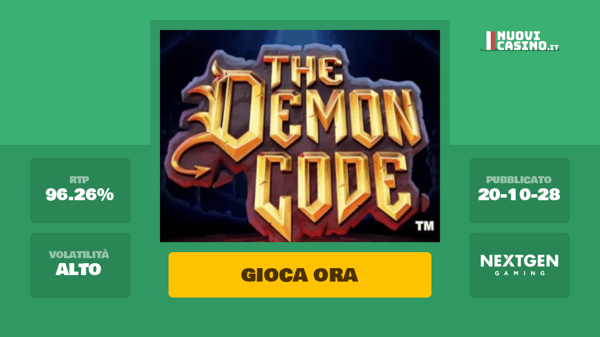 The Demon Code Slot Machine – Gioca Gratis Online