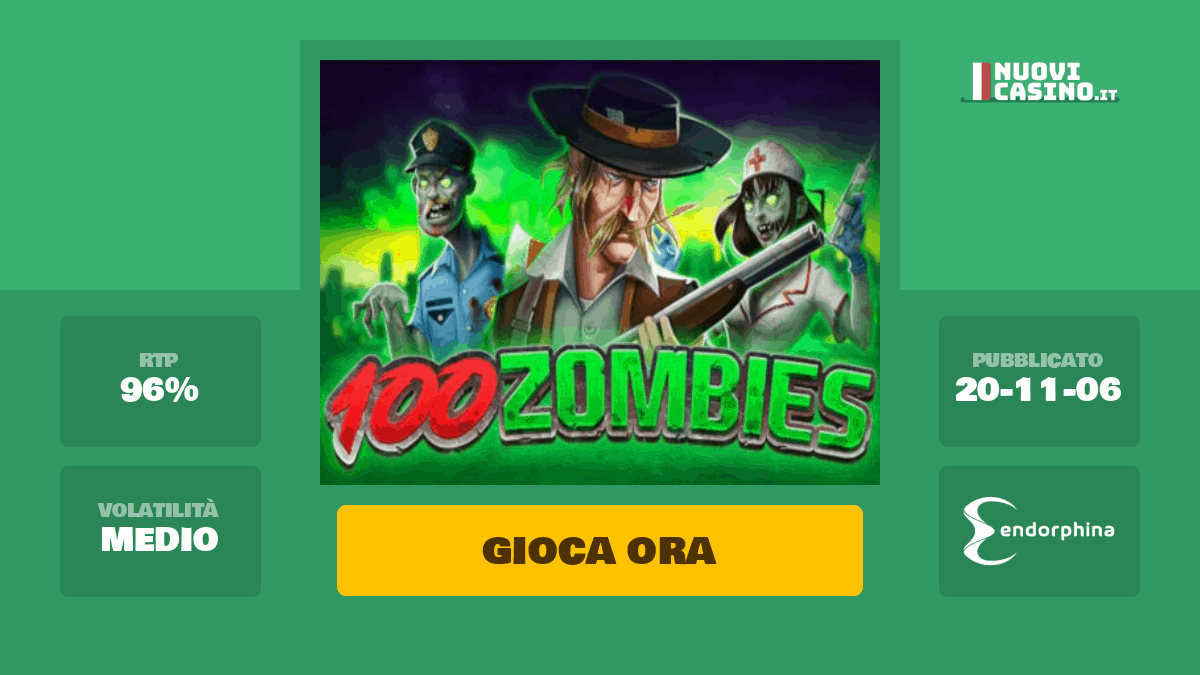 100 zombies Slot Machine – Gioca Gratis Online