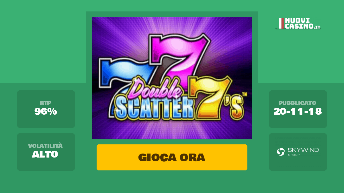 Double Scatter 7's Slot Machine – Gioca Gratis Online
