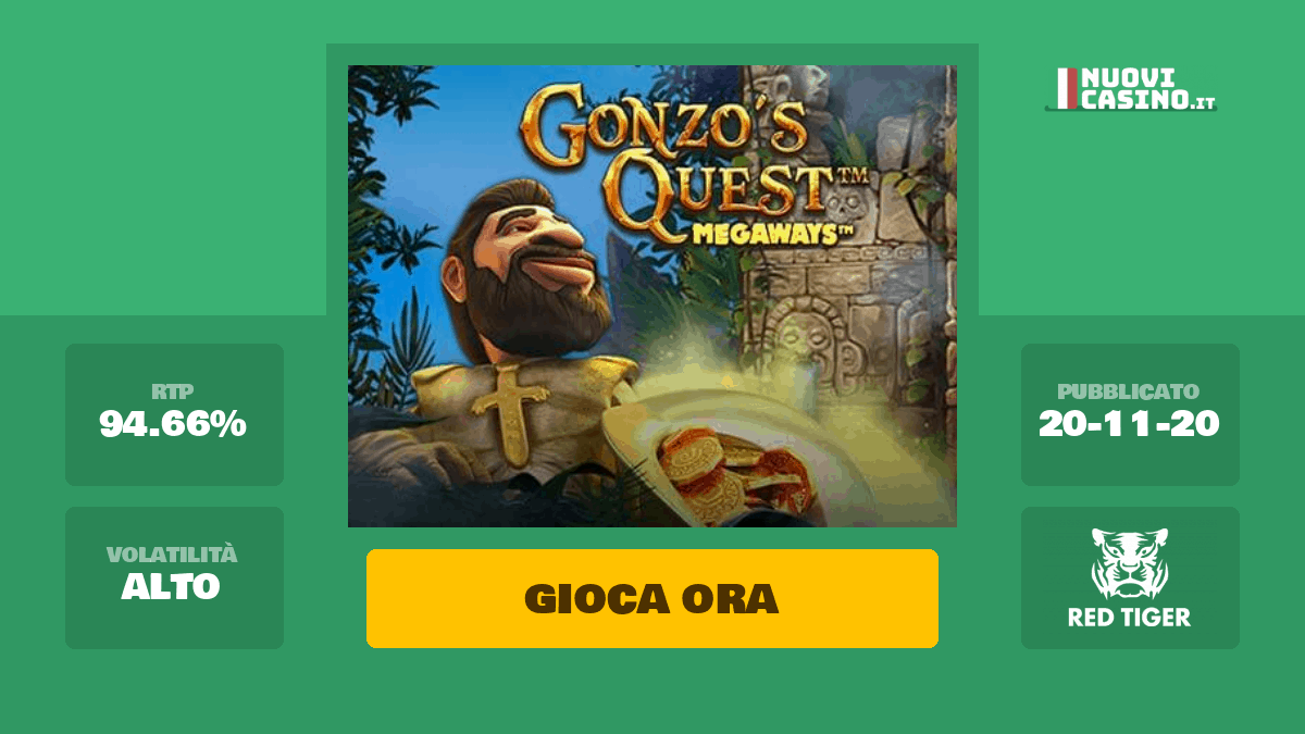 Gonzo's Quest Megaways Slot Machine – Gioca Gratis Online