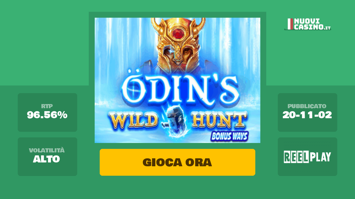 Odins Wild Hunt Slot Machine – Gioca Gratis Online