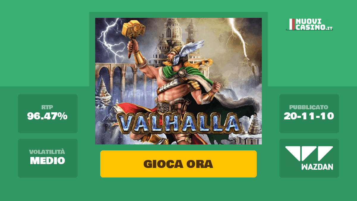 Valhalla Slot Machine – Gioca Gratis Online