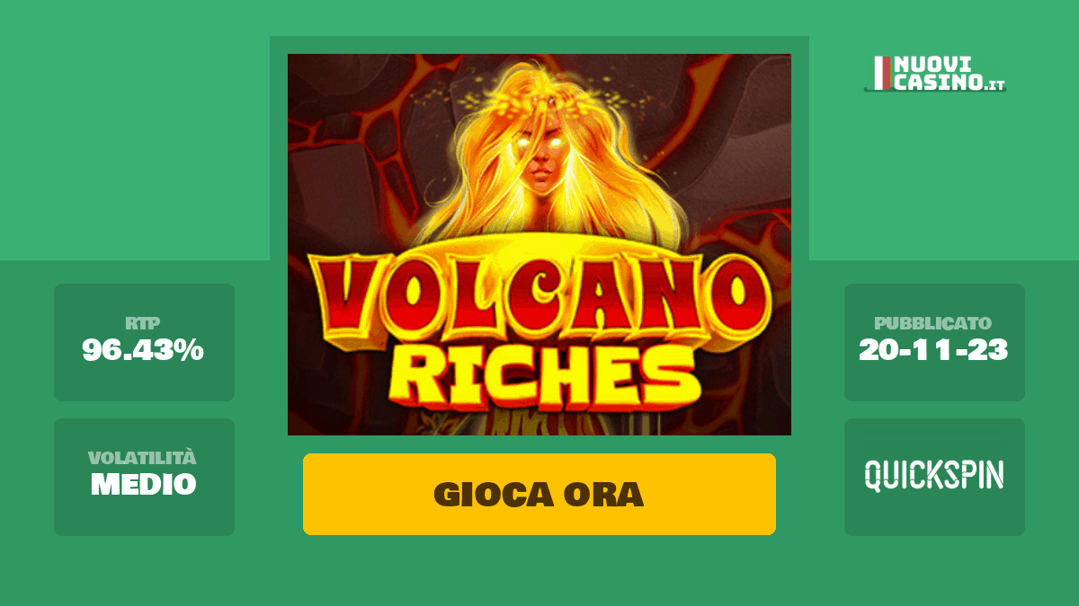 Volcano Riches Slot Machine – Gioca Gratis Online