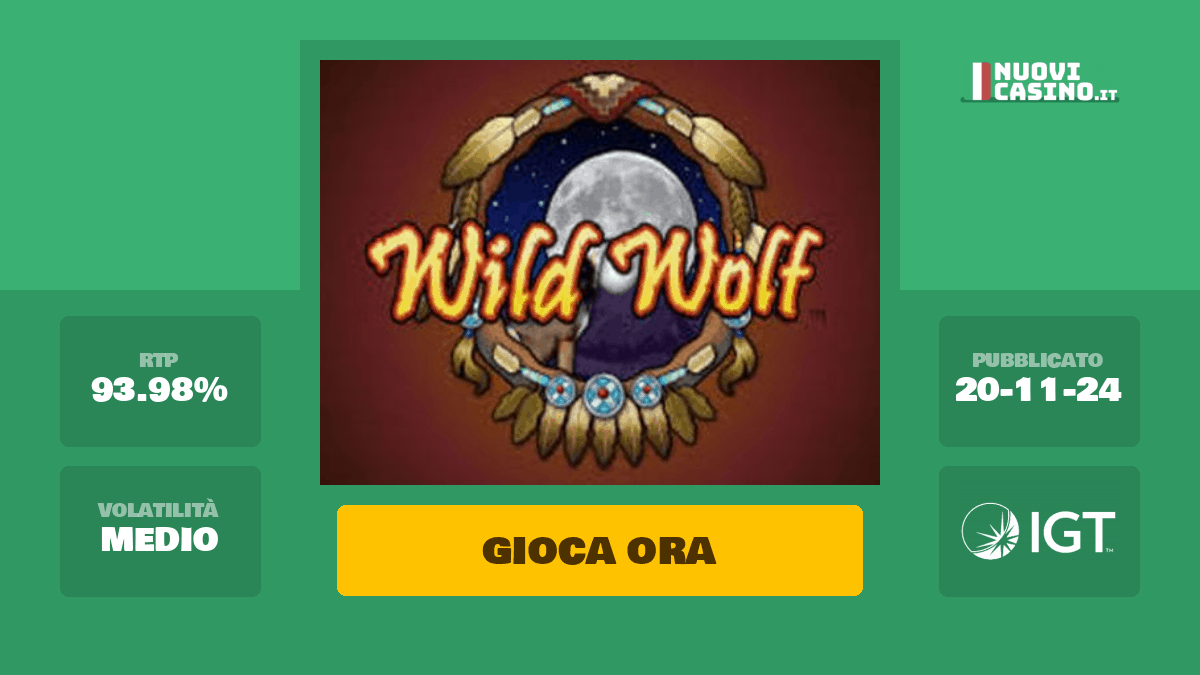 Wild Wolf Slot Machine – Gioca Gratis Online