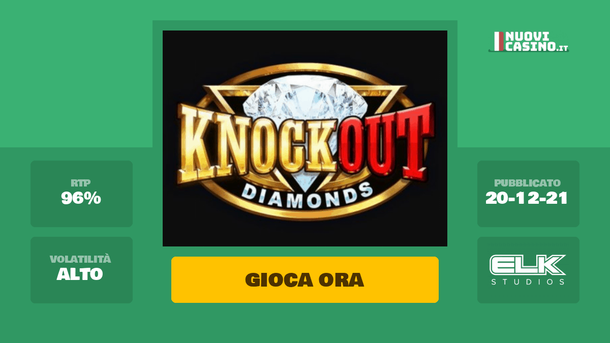 Knockout Diamonds Slot Machine – Gioca Gratis Online