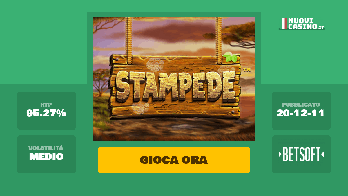 Stampede Slot Machine – Gioca Gratis Online