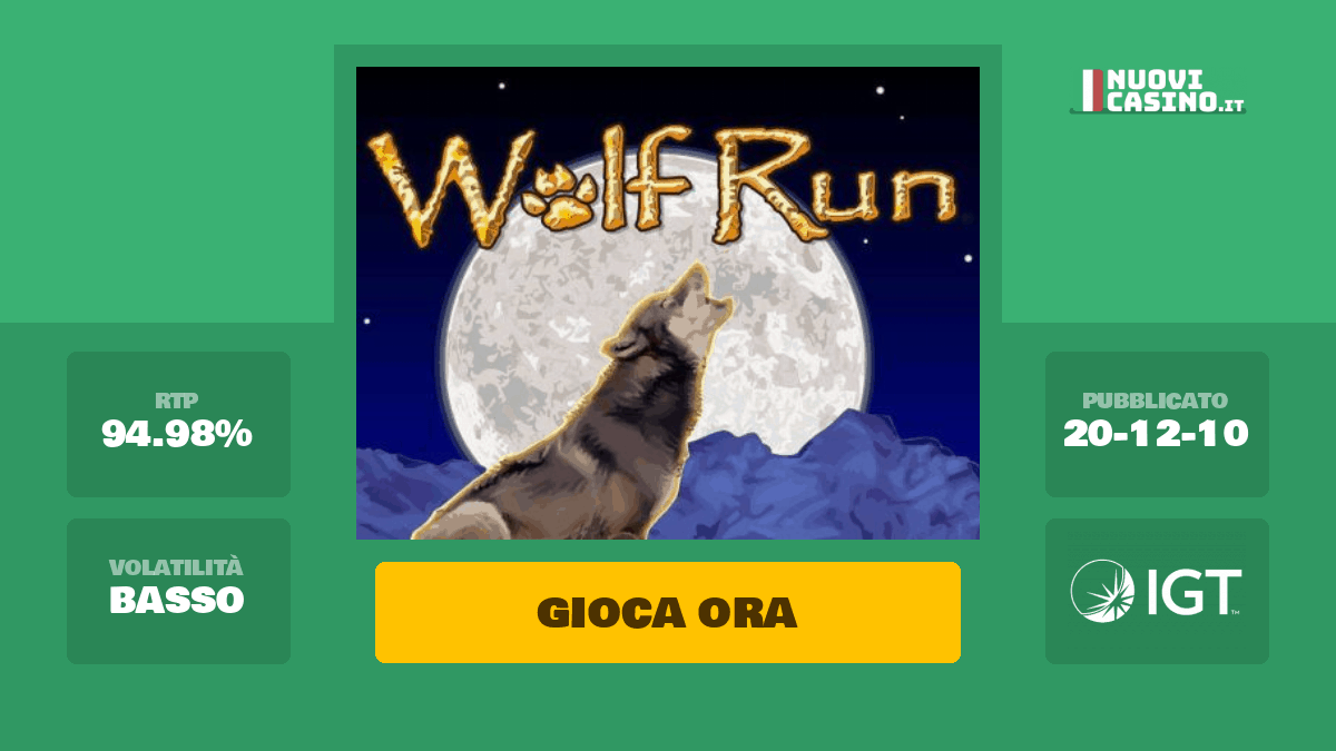 Wolf Run Slot Machine – Gioca Gratis Online