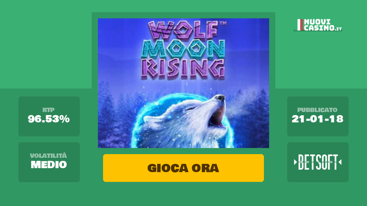 Wolf Moon Rising Slot Machine – Gioca Gratis Online