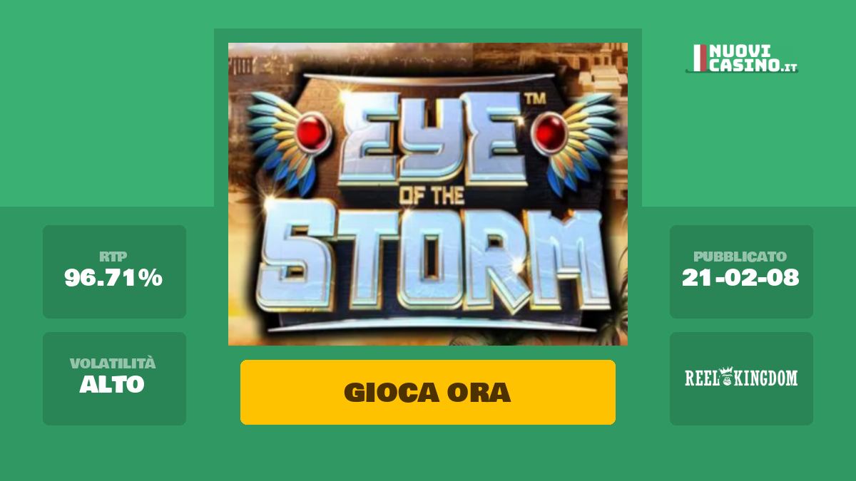 Eye of the Storm Slot Machine – Gioca Gratis Online