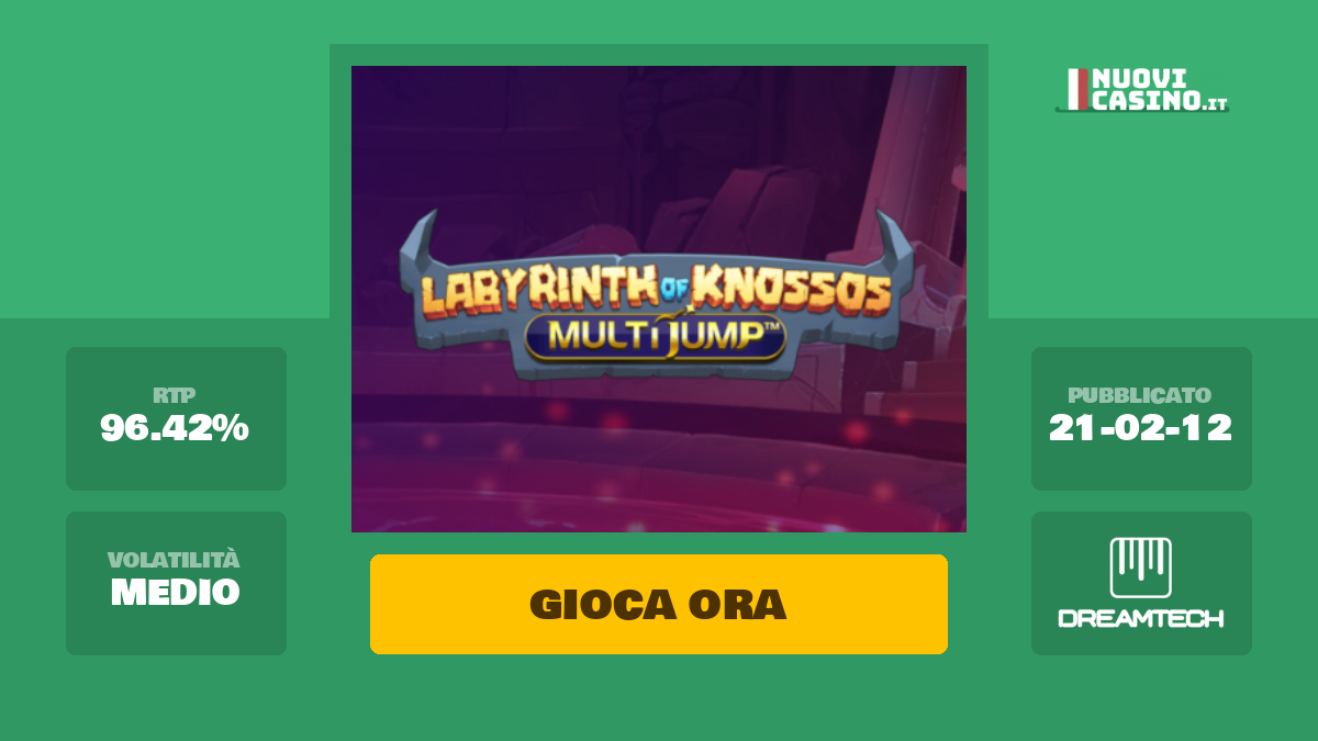 Labyrinth of Knossos Multijump Slot Machine – Gioca Gratis Online