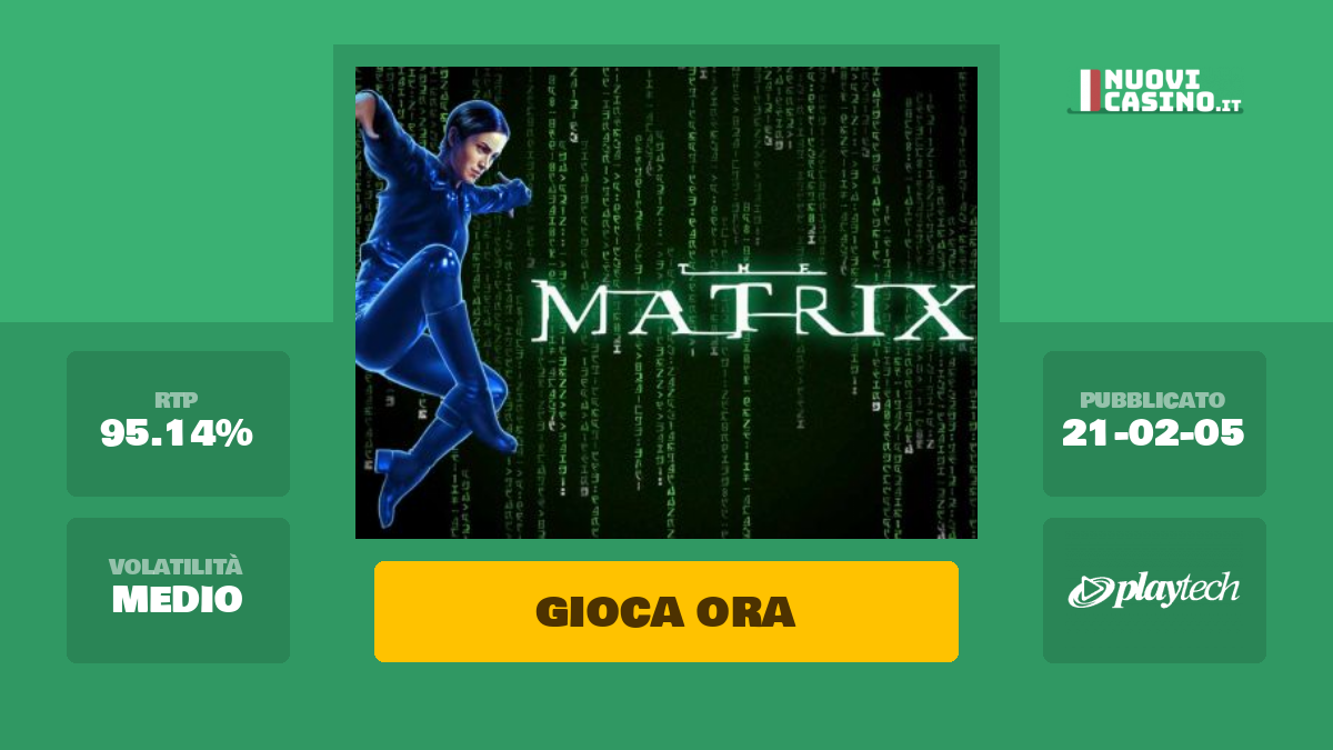 The Matrix Slot Machine – Gioca Gratis Online