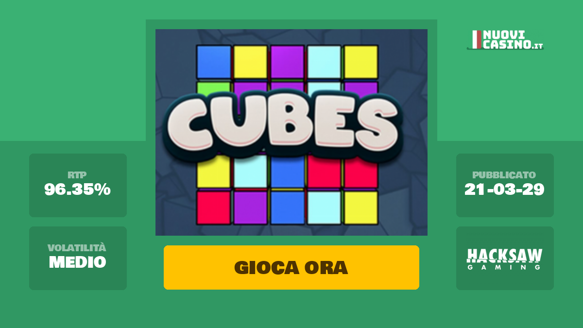 Cubes Slot Machine – Gioca Gratis Online