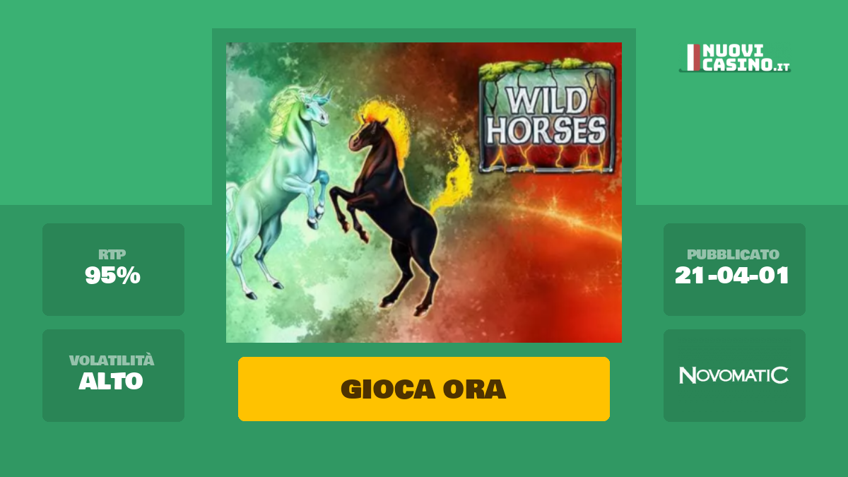 Wild Horses Slot Machine – Gioca Gratis Online