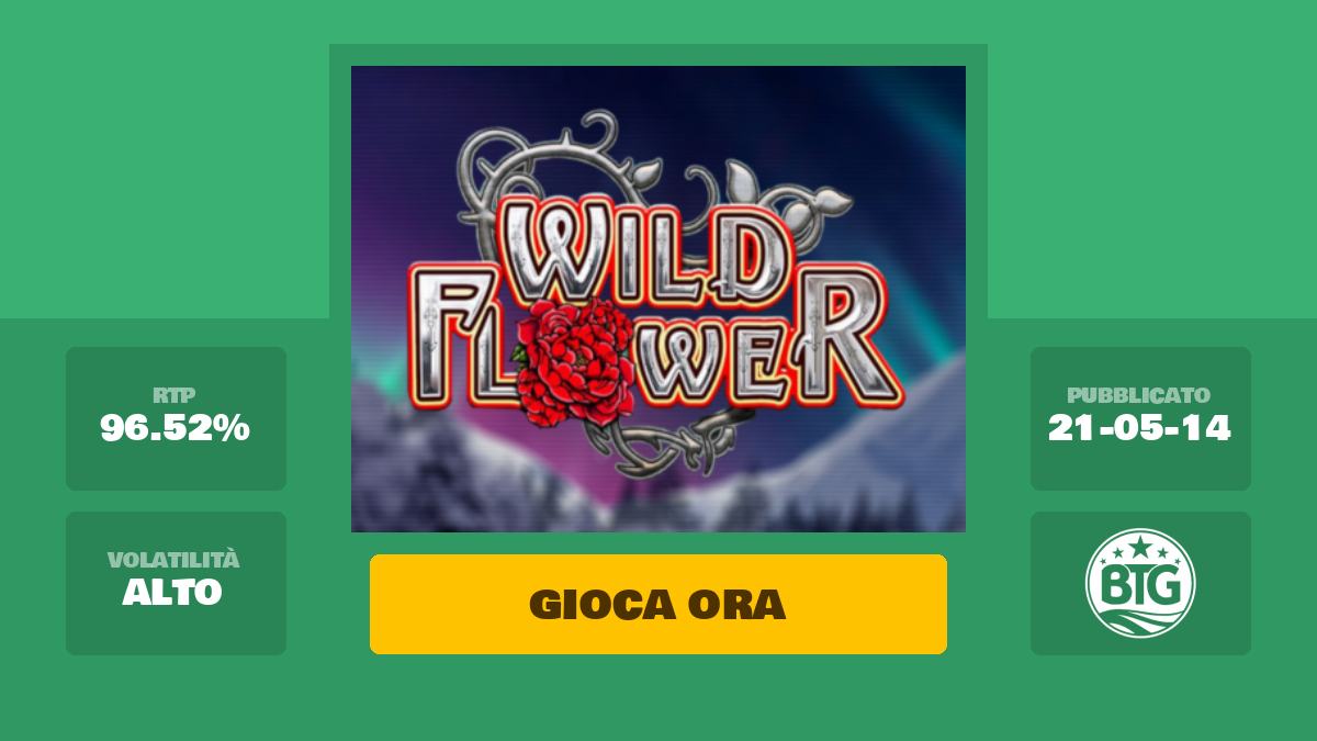 Wild Flower Slot Machine – Gioca Gratis Online