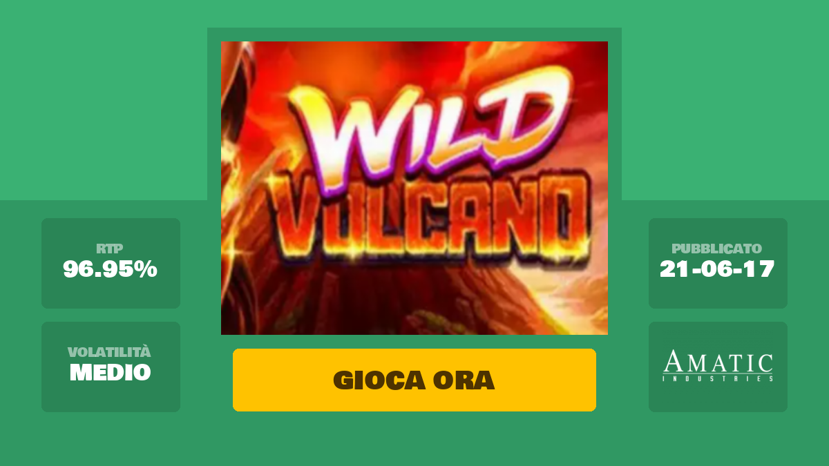 Wild Volcano Slot Machine – Gioca Gratis Online