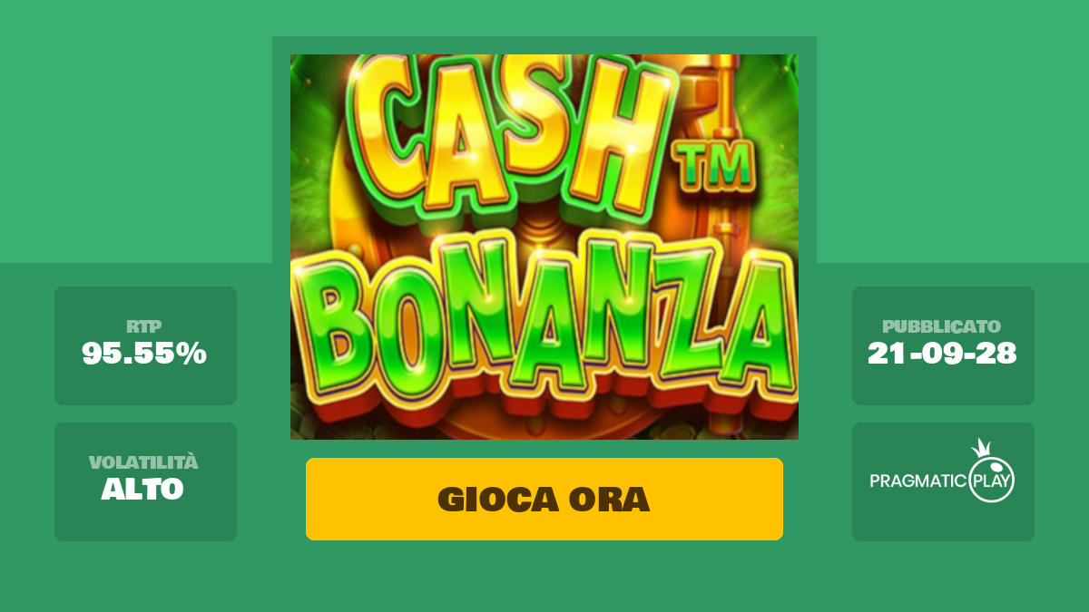 Cash Bonanza Slot Machine – Gioca Gratis Online