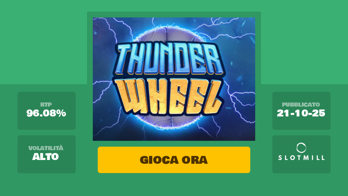 Thunder Wheel Slot Machine – Gioca Gratis Online
