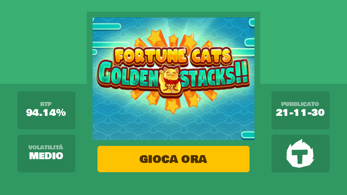 Fortune Cats Golden Stacks Slot Machine – Gioca Gratis Online