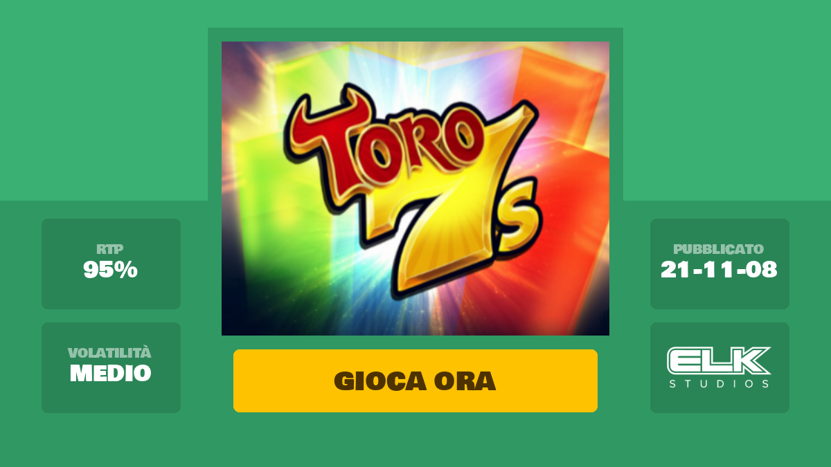 Toro 7s Slot Machine – Gioca Gratis Online