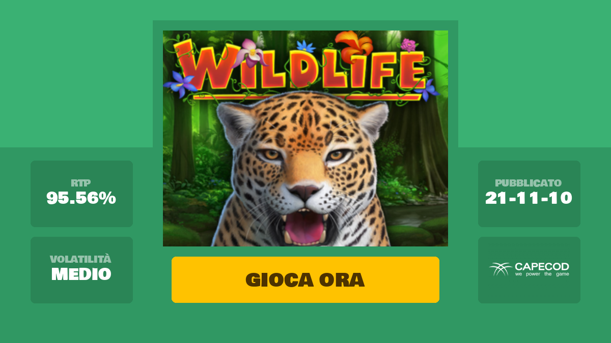 WildLife Slot Machine – Gioca Gratis Online