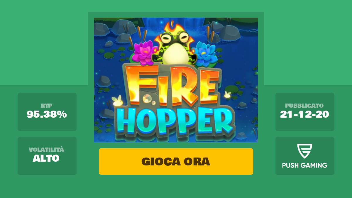 Fire Hopper Slot Machine – Gioca Gratis Online