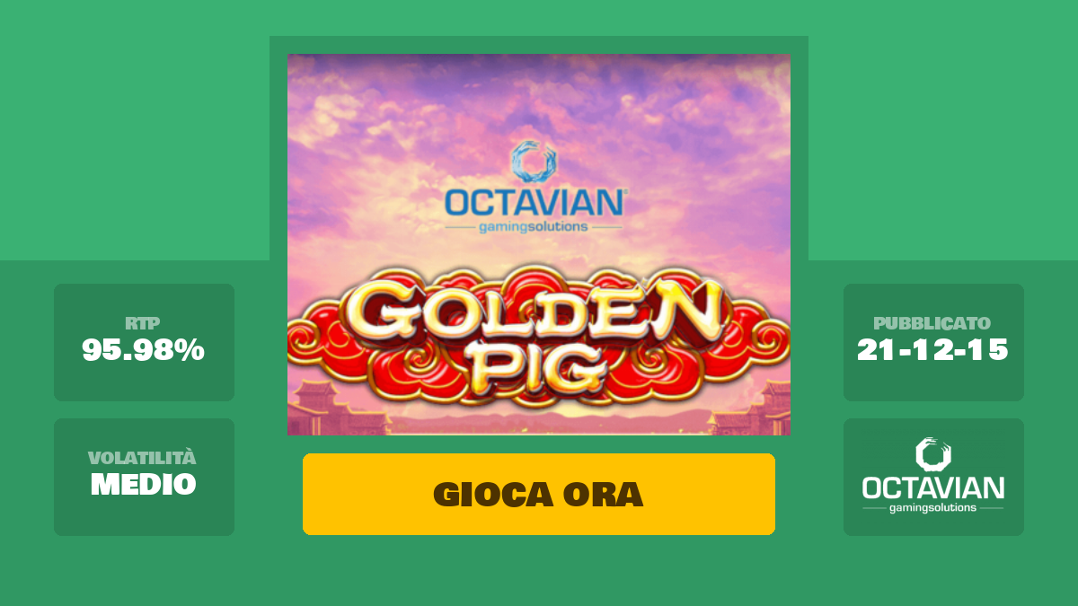 Golden Pig Slot Machine – Gioca Gratis Online