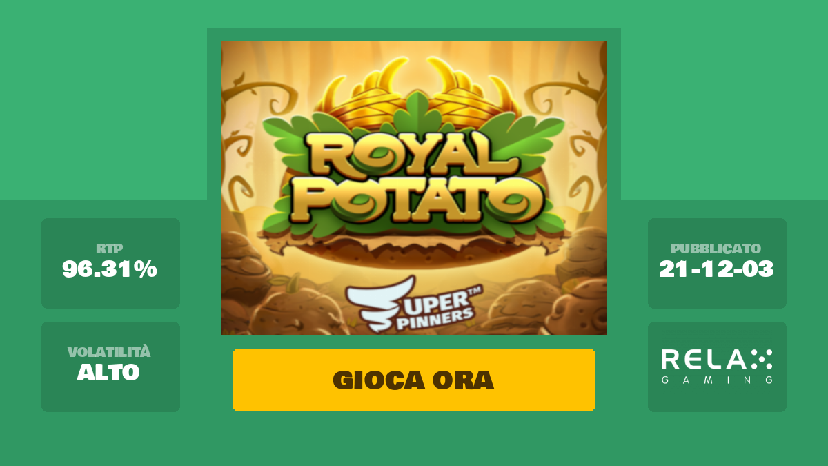 Royal Potato Slot Machine – Gioca Gratis Online