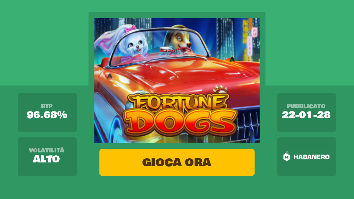 Fortune Dogs Slot Machine – Gioca Gratis Online