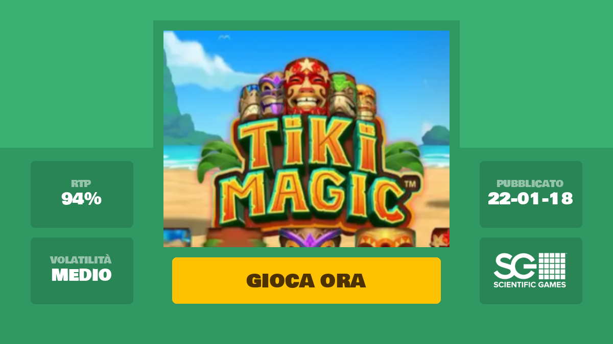 Tiki Magic Slot Machine – Gioca Gratis Online
