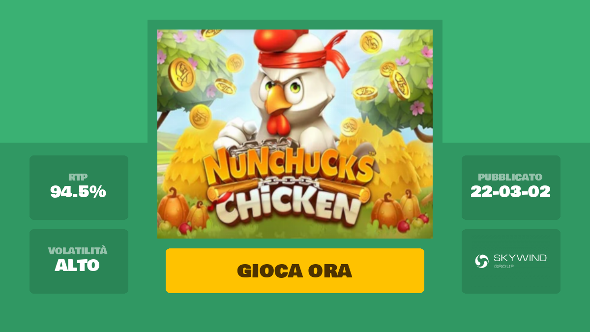 Nunchucks Chicken Slot Machine – Gioca Gratis Online