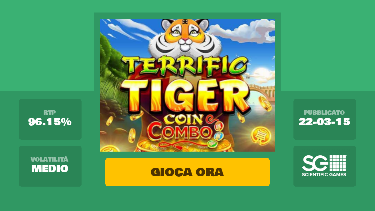 Terrific Tiger Coin Combo Slot Machine – Gioca Gratis Online