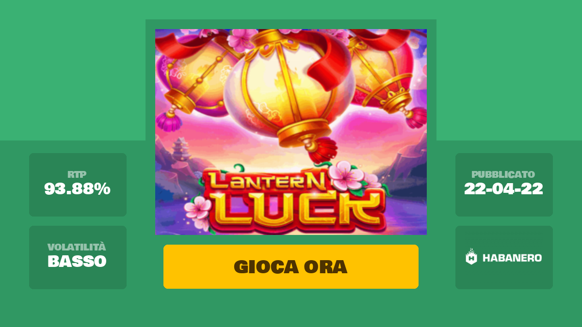 Lantern Luck Slot Machine – Gioca Gratis Online