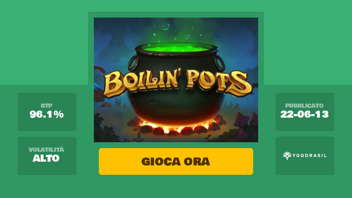 Boilin' Pots Slot Machine – Gioca Gratis Online