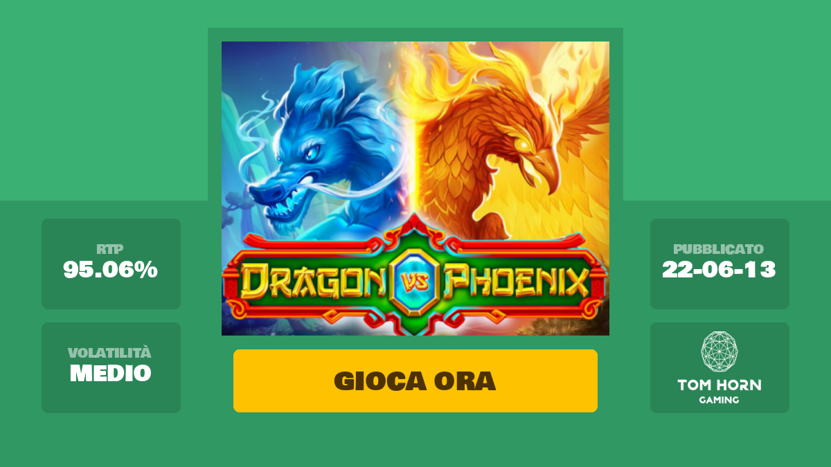Dragon Vs Phoenix Slot Machine – Gioca Gratis Online
