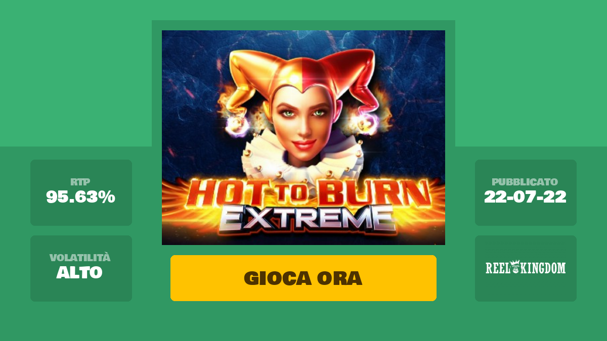 Hot to Burn Extreme Slot Machine – Gioca Gratis Online