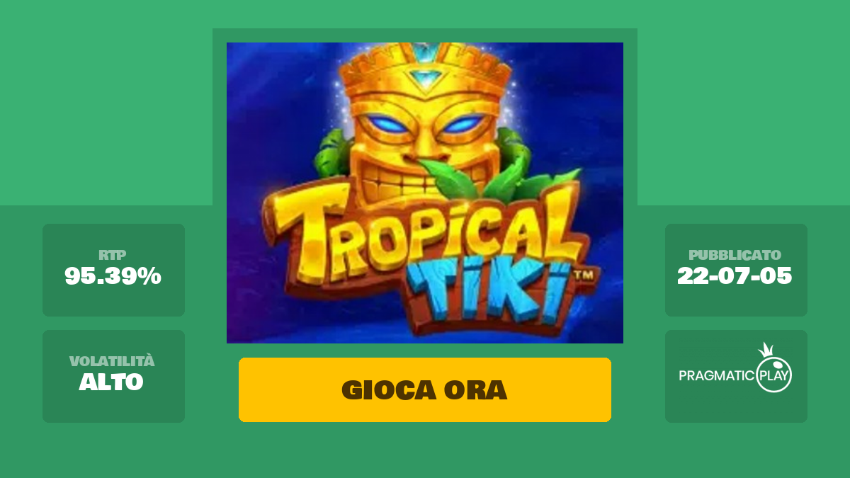 Tropical Tiki Slot Machine – Gioca Gratis Online