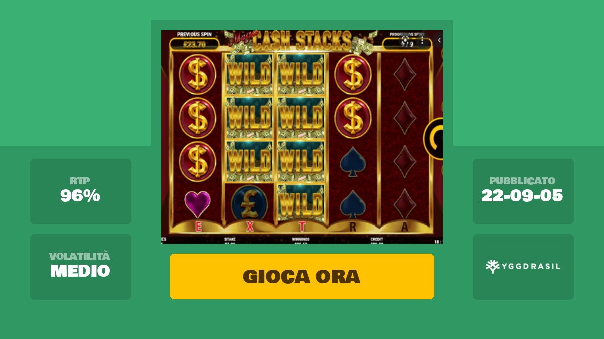 Mega Cash Stacks Slot Machine – Gioca Gratis Online