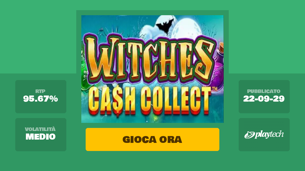 Witches Cash Collect Slot Machine – Gioca Gratis Online
