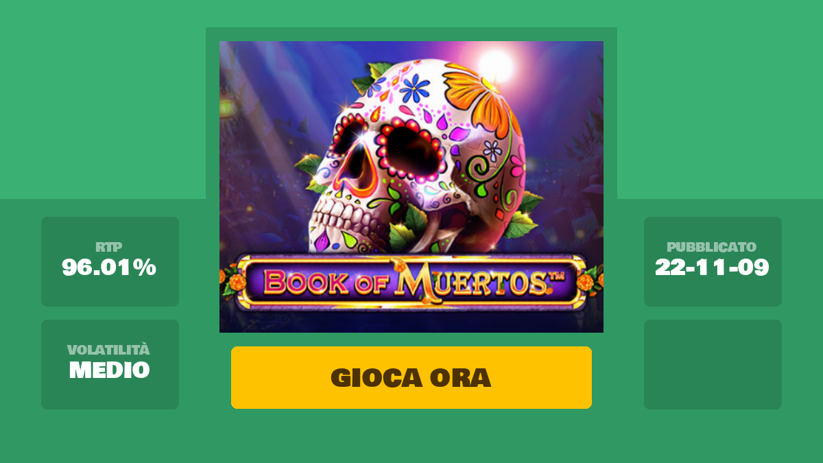 Book of Muertos Slot Machine – Gioca Gratis Online