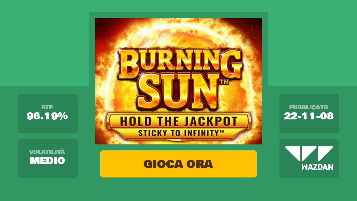 Burning Sun Slot Machine – Gioca Gratis Online