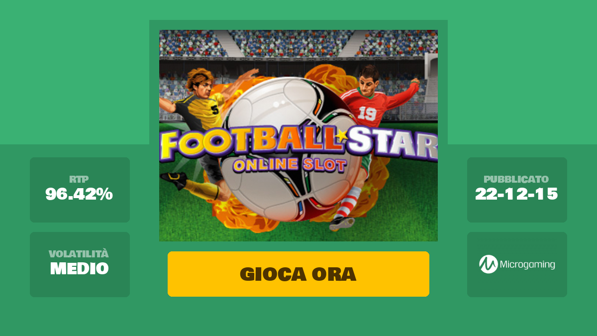 Football Star (Microgaming) Slot Machine – Gioca Gratis Online