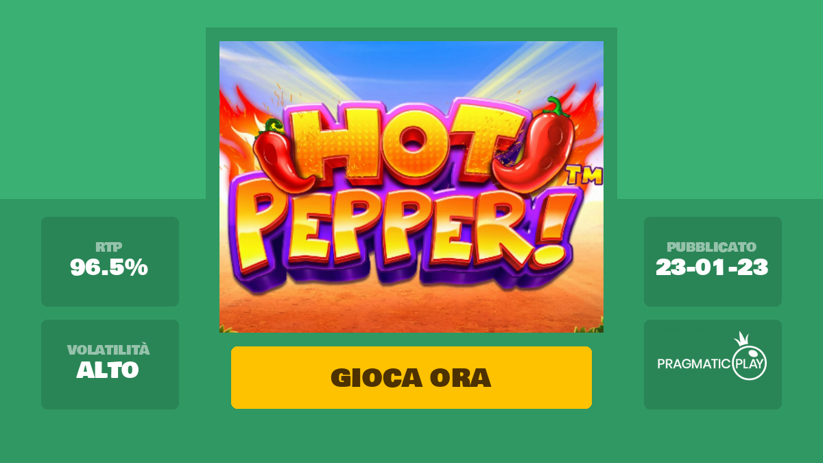 Hot Pepper Slot Machine – Gioca Gratis Online