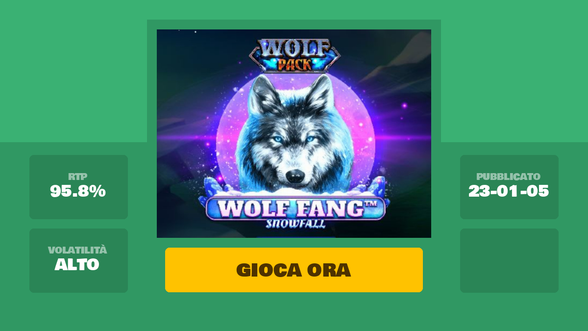 Wolf Fang Snowfall Slot Machine – Gioca Gratis Online