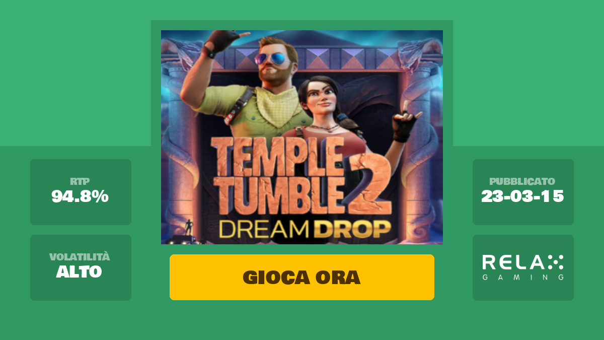 Temple Tumble 2 Dream Drop Slot Machine – Gioca Gratis Online