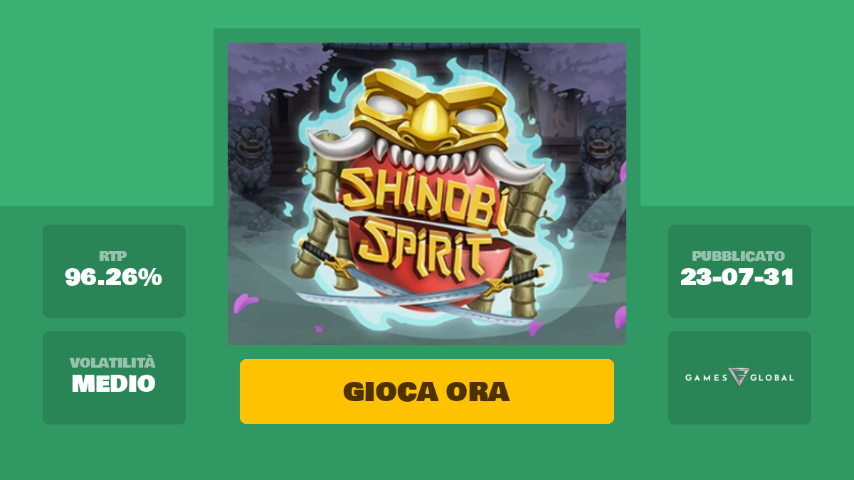 Shinobi Spirit Slot Machine – Gioca Gratis Online