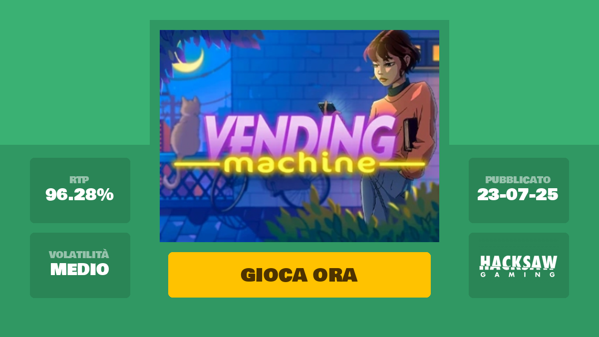 Vending Machine Slot Machine – Gioca Gratis Online