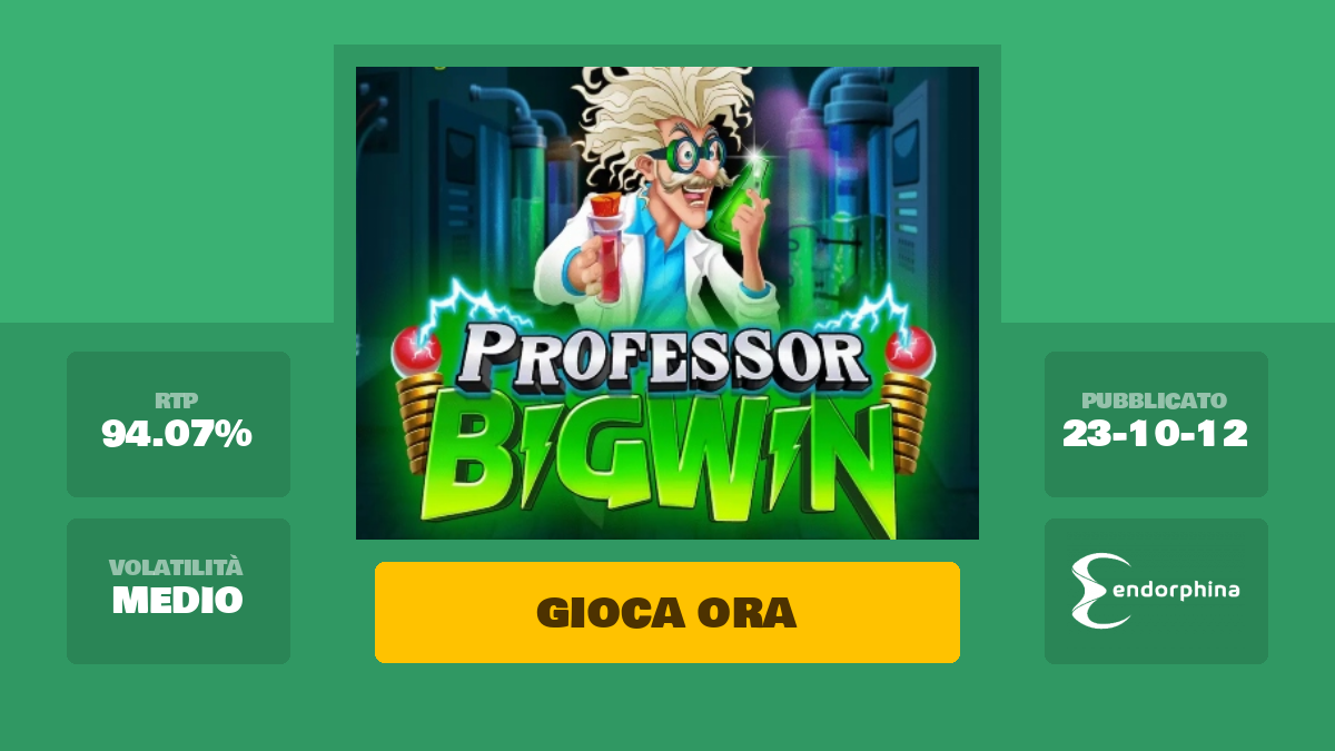 Professor BigWin | Nuovi Casino