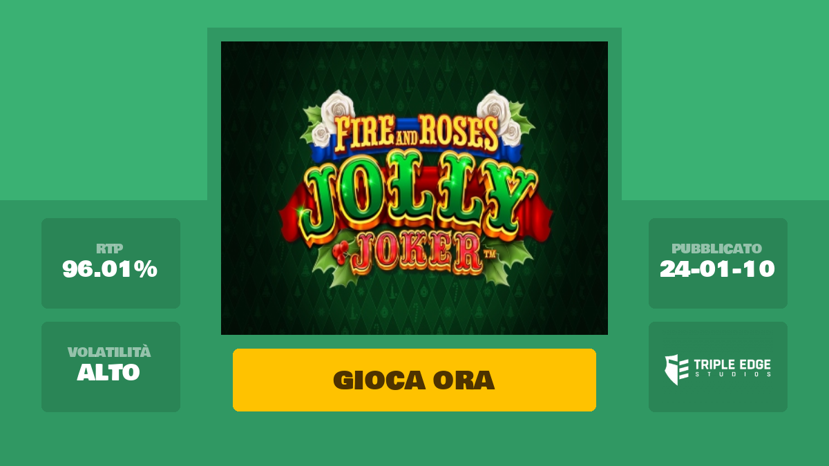 Fire and Roses Jolly Joker | Nuovi Casino